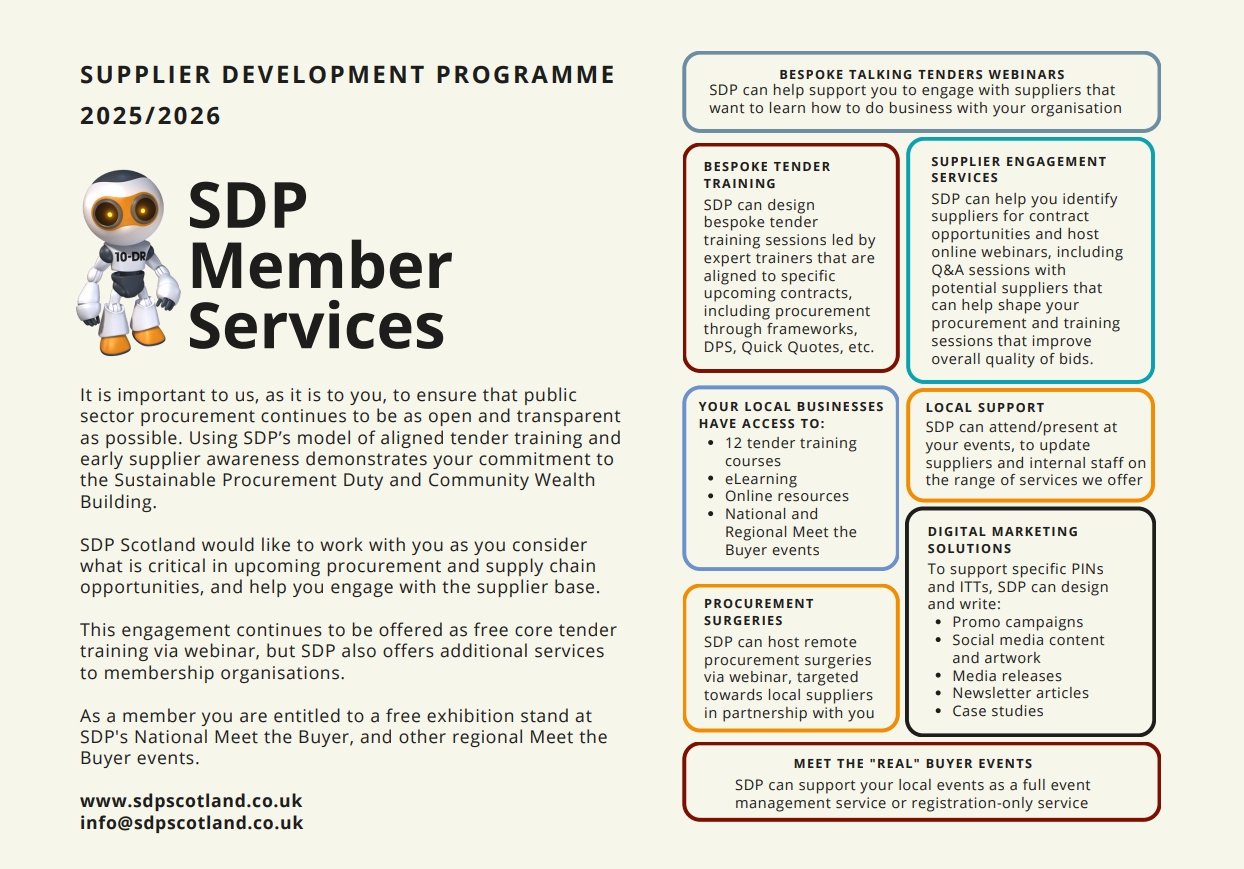 Become a member of SDP | Supplier Development Programme